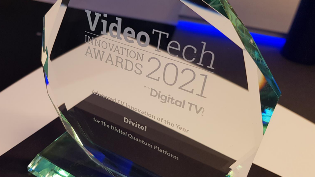 Divitel wins the video tech innovation awards 2021